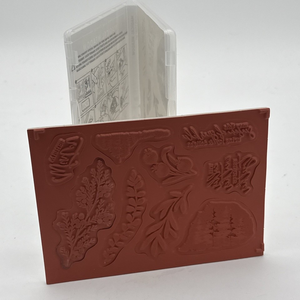 Stampin Up Magical Meadow Stamp & Die Set RETIRED 162134 162143 Trees ...