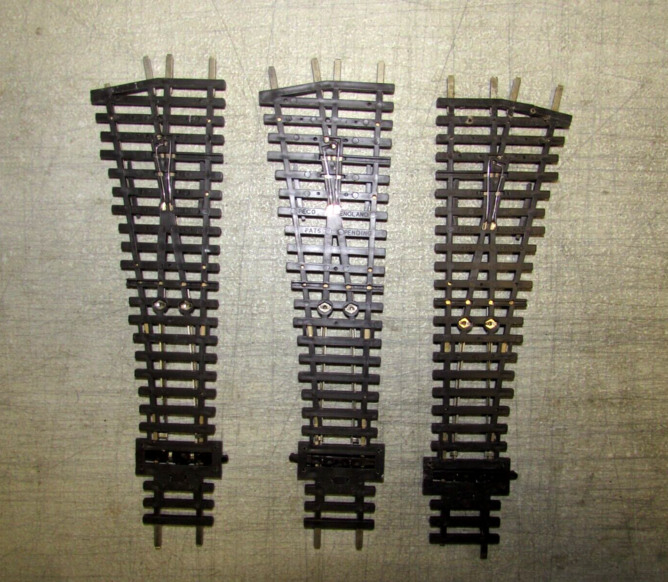 3 PECO NICKLE/SILVER SWITCH TURNOUTS HO SCALE (LOT 714) | eBay