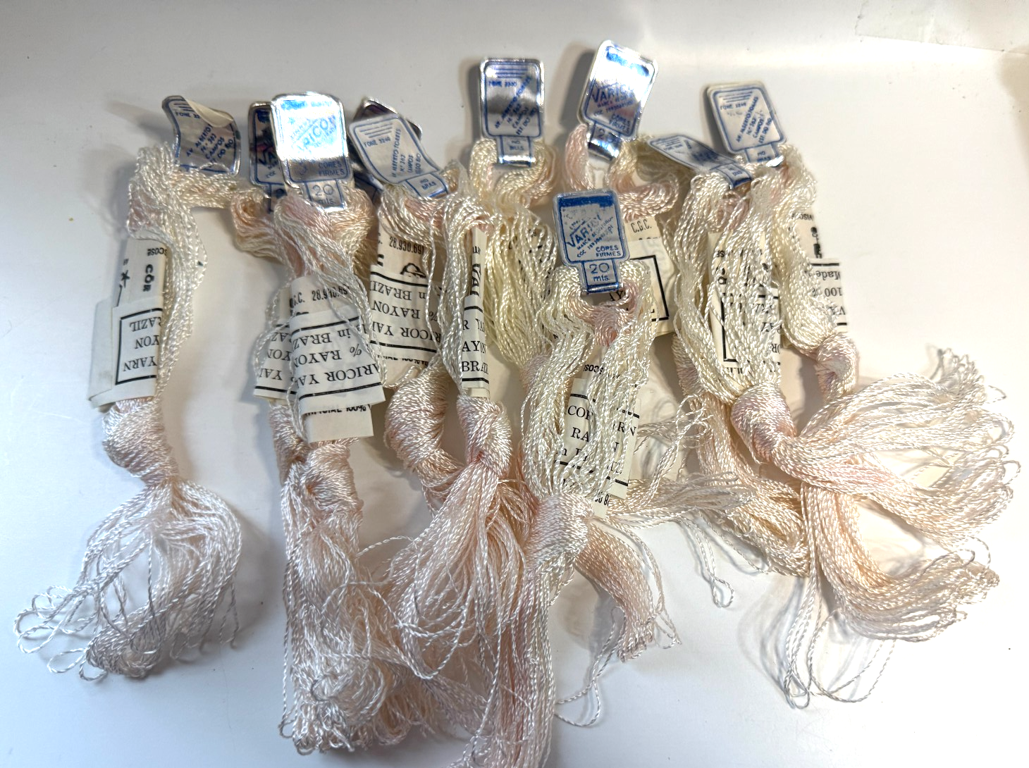 Varicor Cachopa Embroidery Thread yarn 10 Skeins 20 meters each #1004 ...