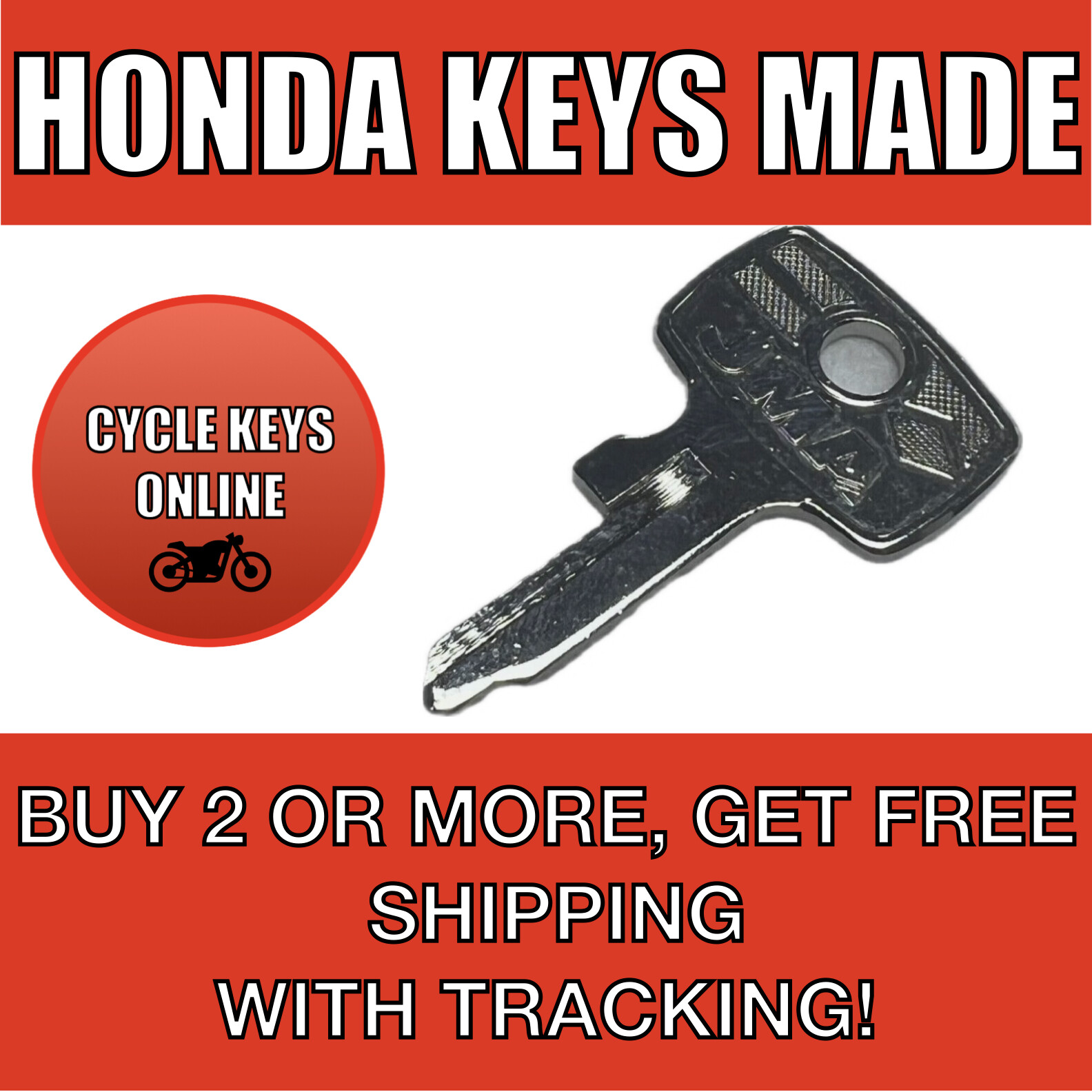 Honda Motorcycle keys Cut by Code replacement spare key codes T9346 ...