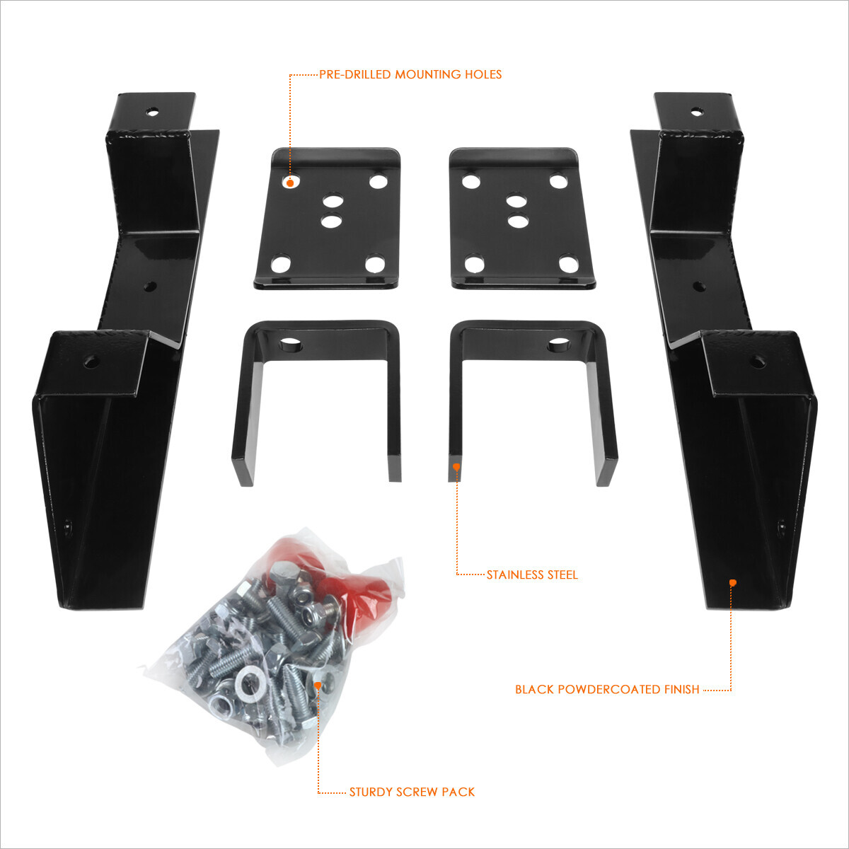 For 73-87 Chevy/GMC C10 C20 Rear Axle Bolt On C-Notch Mounting Bracket ...