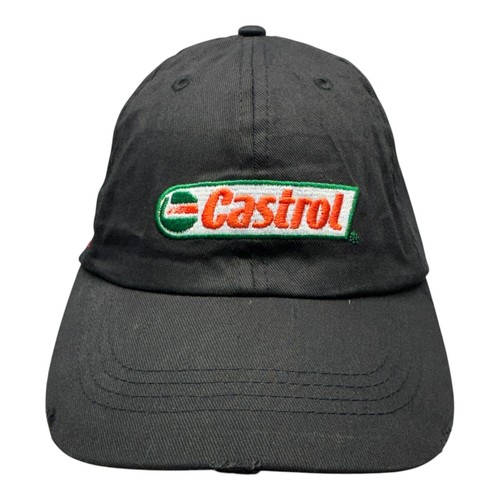 Castrol Oil Garage Shop Patch Hat - Adjustable Baseball Cap Mechanic ...