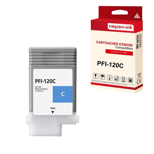 Cartouche Canon PFI-120c Cyan compatible x1 NOPAN-INK | eBay