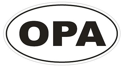 OPA Oval Bumper Sticker or Helmet Sticker D1870 Euro Oval Greek | eBay