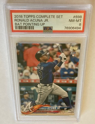 2018 Topps Complete Set Ronald Acuna Jr. RC #698 PSA 8 NM-Mint | eBay
