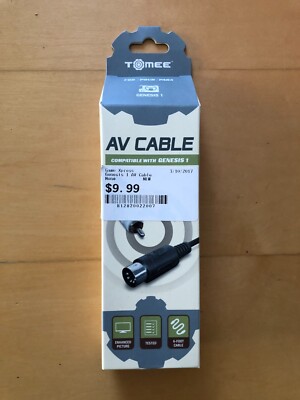 Sega Genesis Model 1 AV Cable RCA Composite Audio Video Cord Brand New ...