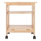 Winsome Mission Portable Foldable Solid Wood Printer Stand in Natural ...