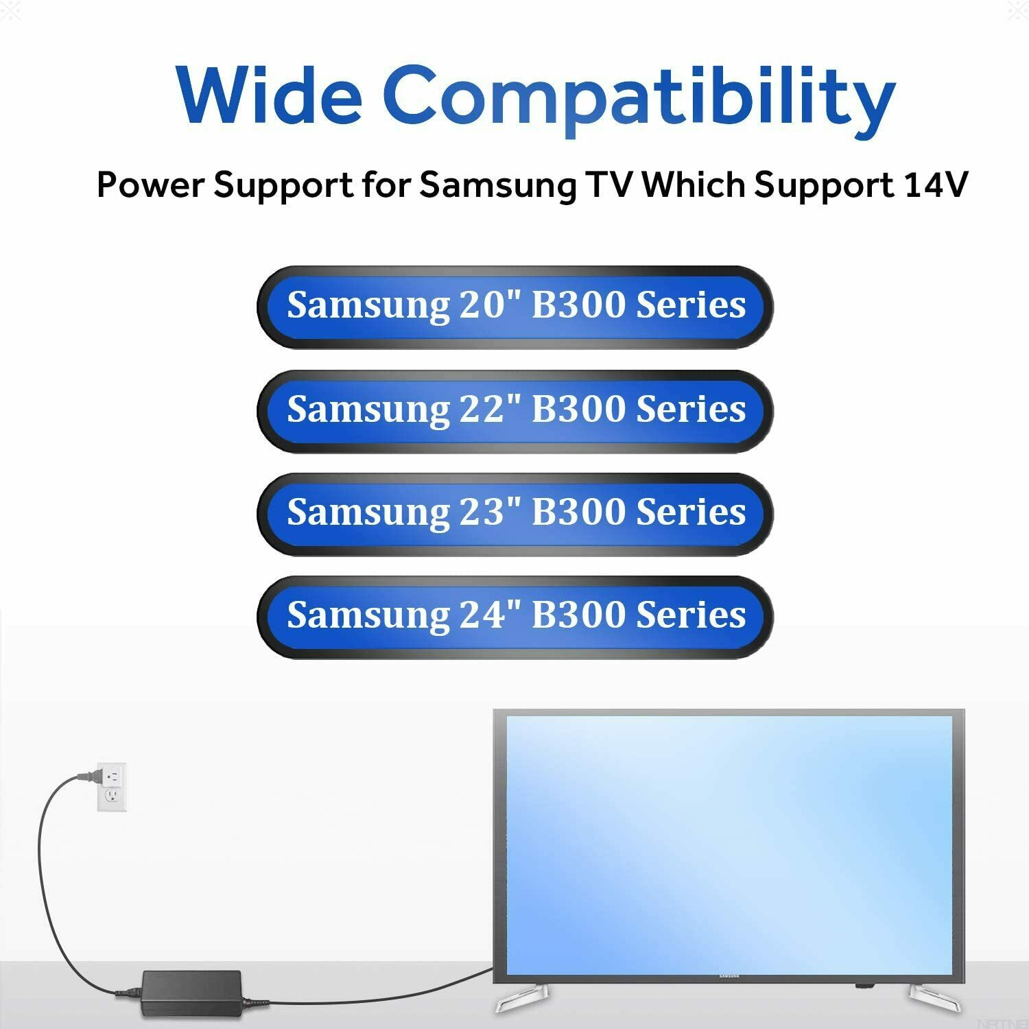 AC Power Adapter Charger For Samsung SyncMaster BX2350 BX2450 P2770H ...