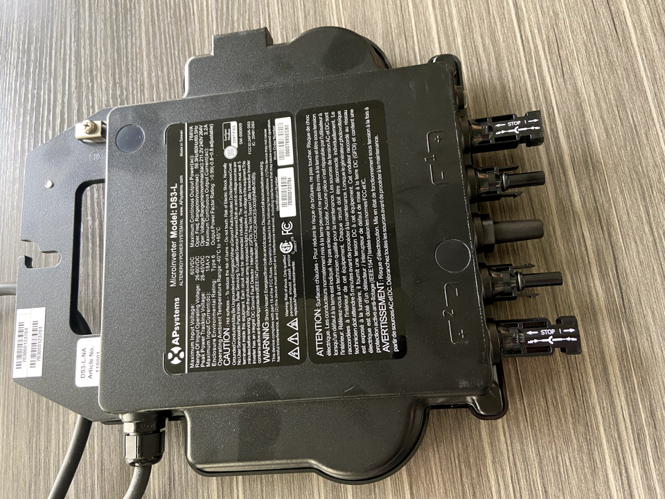 APsystems DS3-L Microinverter – Dual-module, high-efficiency, smart ...