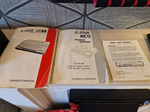 Atari 65XE Computer Working With Games, Joystick, Cables, Tape Loader ...