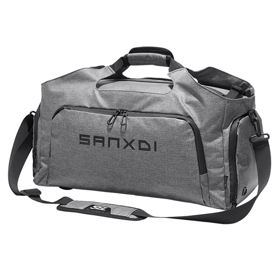 50L Sports Duffel Bag With Separate Shoe Section and Wet Dry ...