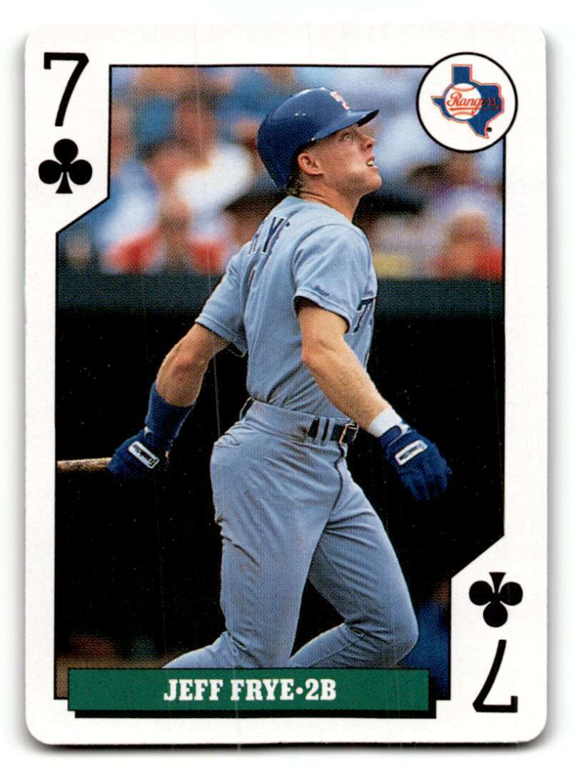 1992 Bicycle Rookies #7 Jeff Frye Texas Rangers Baseball Cards NM-MT ID ...