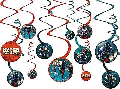 Hyper Scape Ubisoft Video Game Kids Birthday Party Hanging Swirl ...