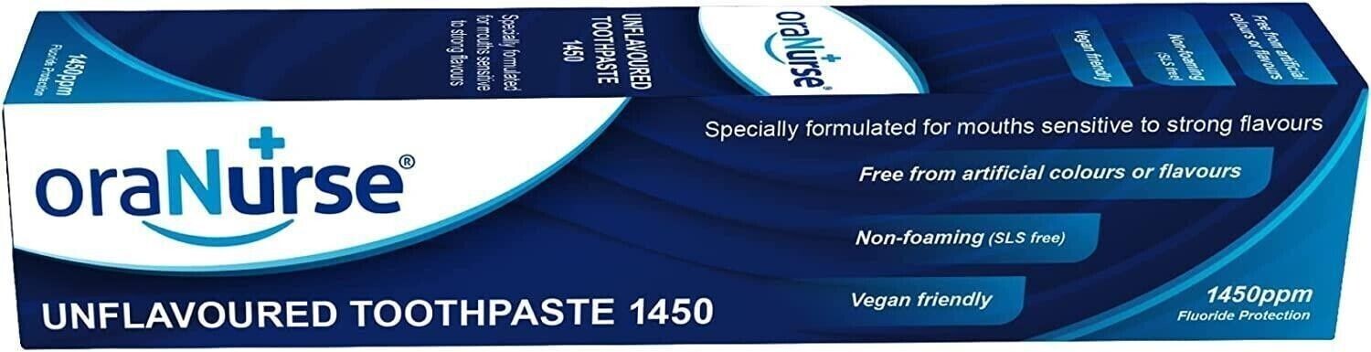 Pack of 1 OraNurse Toothpaste Unflavoured Original 50ml Toothpaste ...