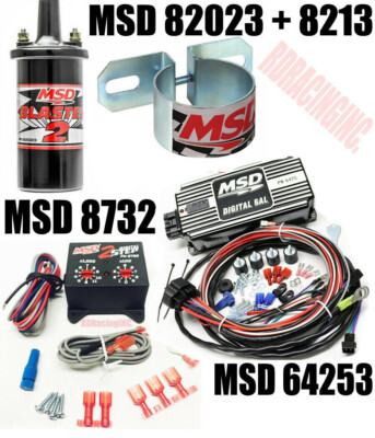 MSD 6AL Ignition Kit Digital 64253 Blaster 2 Coil 82023 Bracket 8213 2 ...