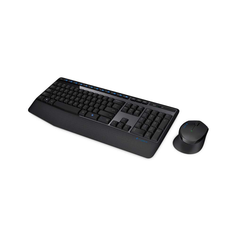 Logitech MK345 Wireless Keyboard & Mouse Combo Full Size 12 Media Key ...