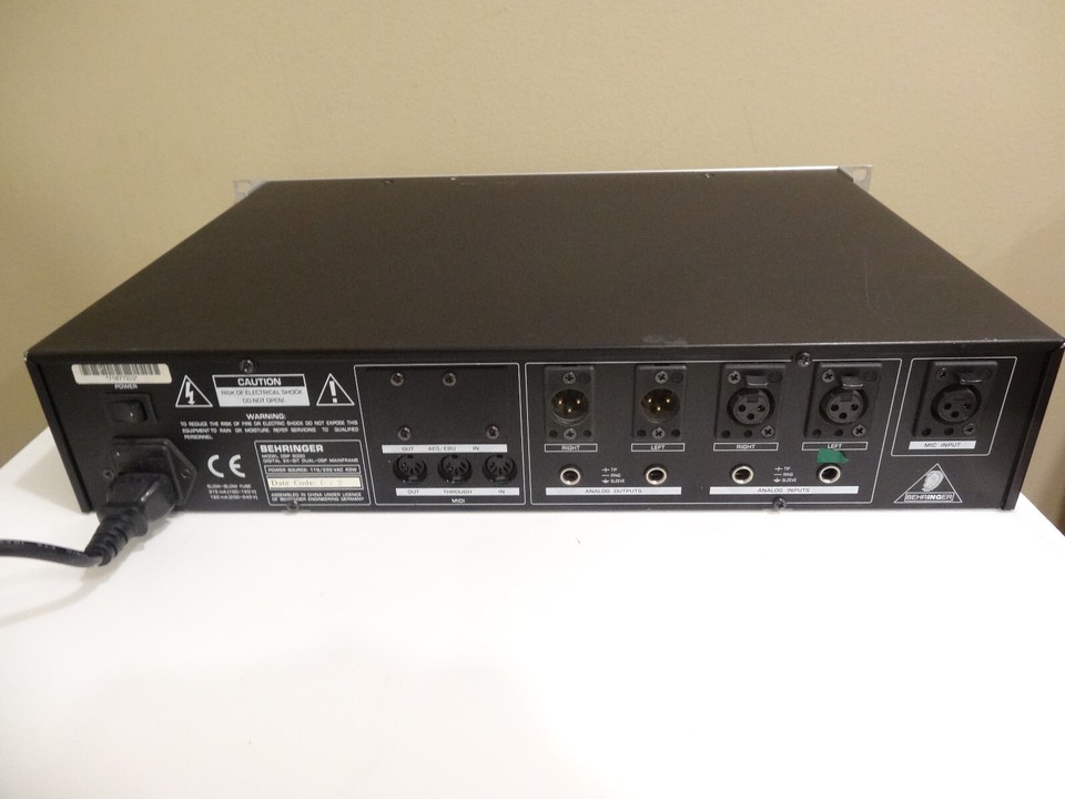 Behringer Graphic Equalizer Ultra Curve Digital Dual DSP 8000 | eBay