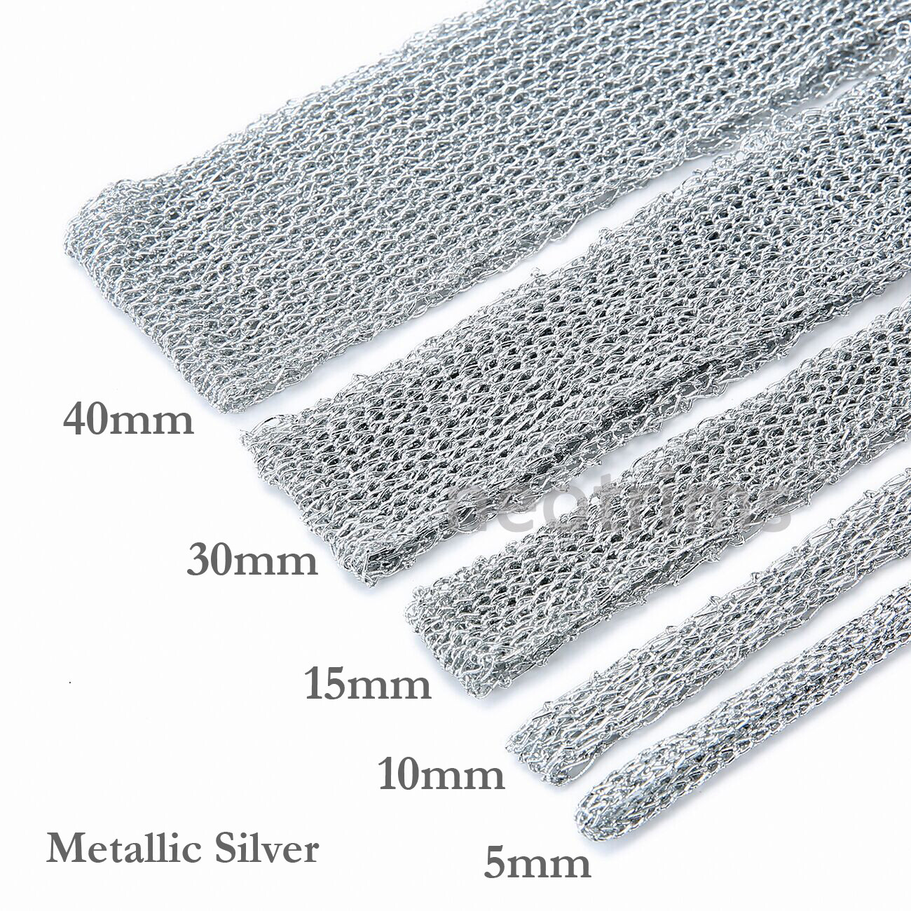 Metallic Gold Silver Trimming Ribbon Braid Lurex Textured Weave,5 ...