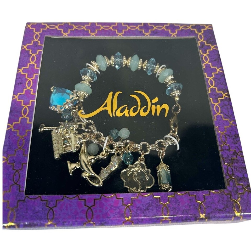 Disney Aladdin Jewelry Set - Bracelet Necklace Charm - Princess Jasmine ...