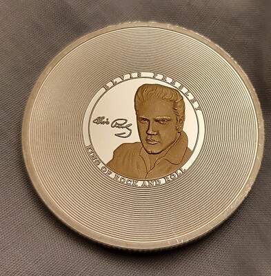 Michael Jackson Elvis Presley Gold Silver Coin Vinyl Old Music Record ...