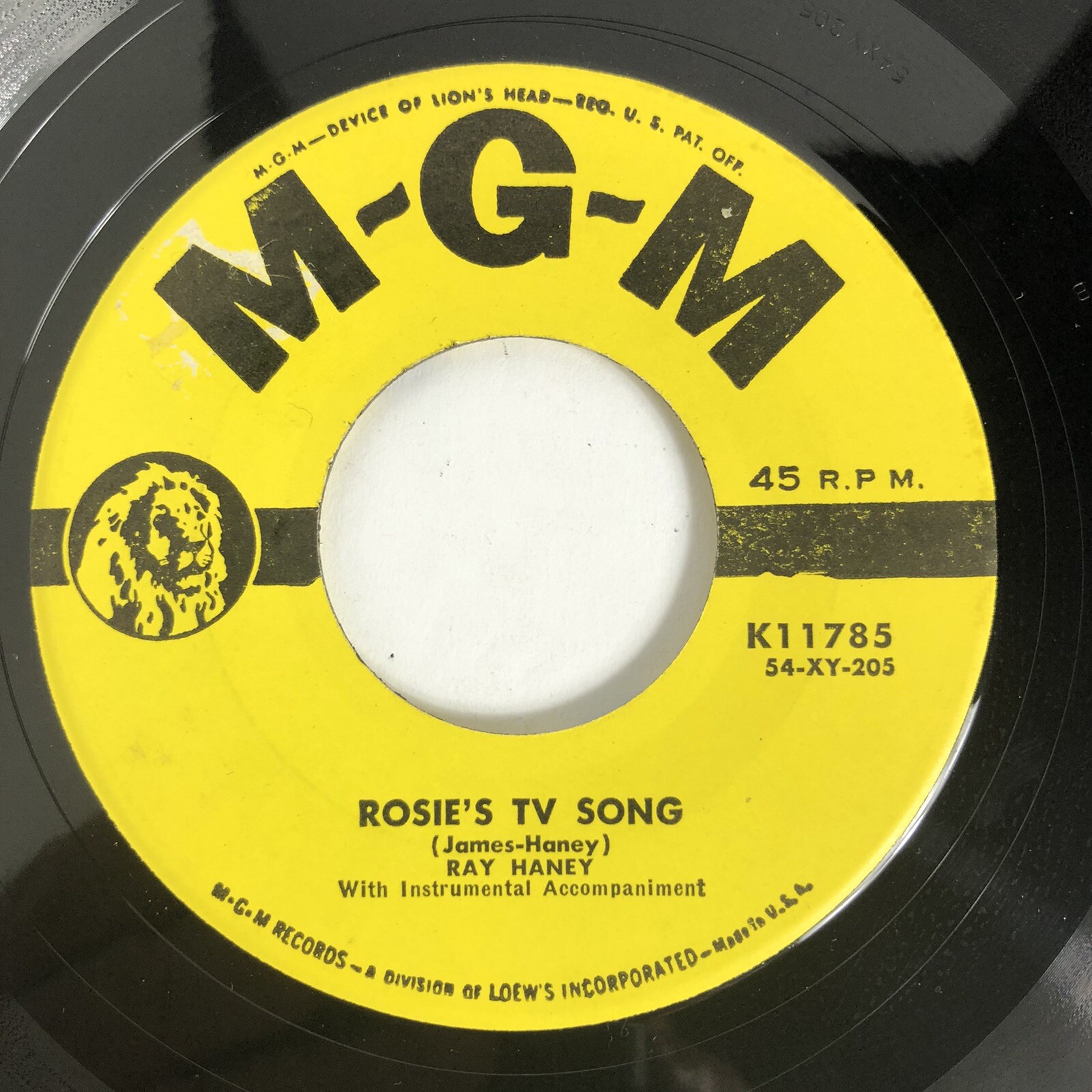 Ray Haney-I'm Sorry, Sorry Now/Rosie's TV Song MGM K11785 45 RPM Record ...