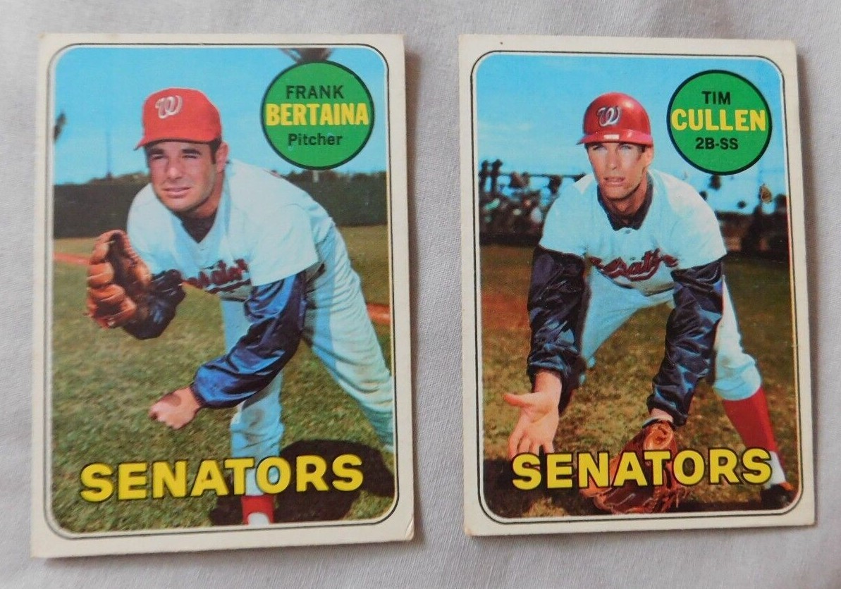 1969 Topps Washington Senators Baseball Card Pick one | eBay