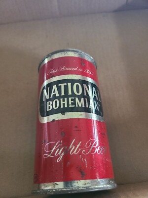 National (natty bo) Bohemian DETROIT tough flat top beer can , Empty | eBay