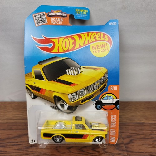2016 Hot Wheels #148 HW Hot Trucks 8/10 CUSTOM '72 CHEVY LUV Yellow ...