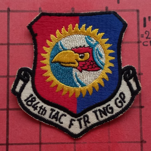 ORIGINAL AIR FORCE PATCH USAF GA ANG AIR GUARD 184 TFTG F-105 ...