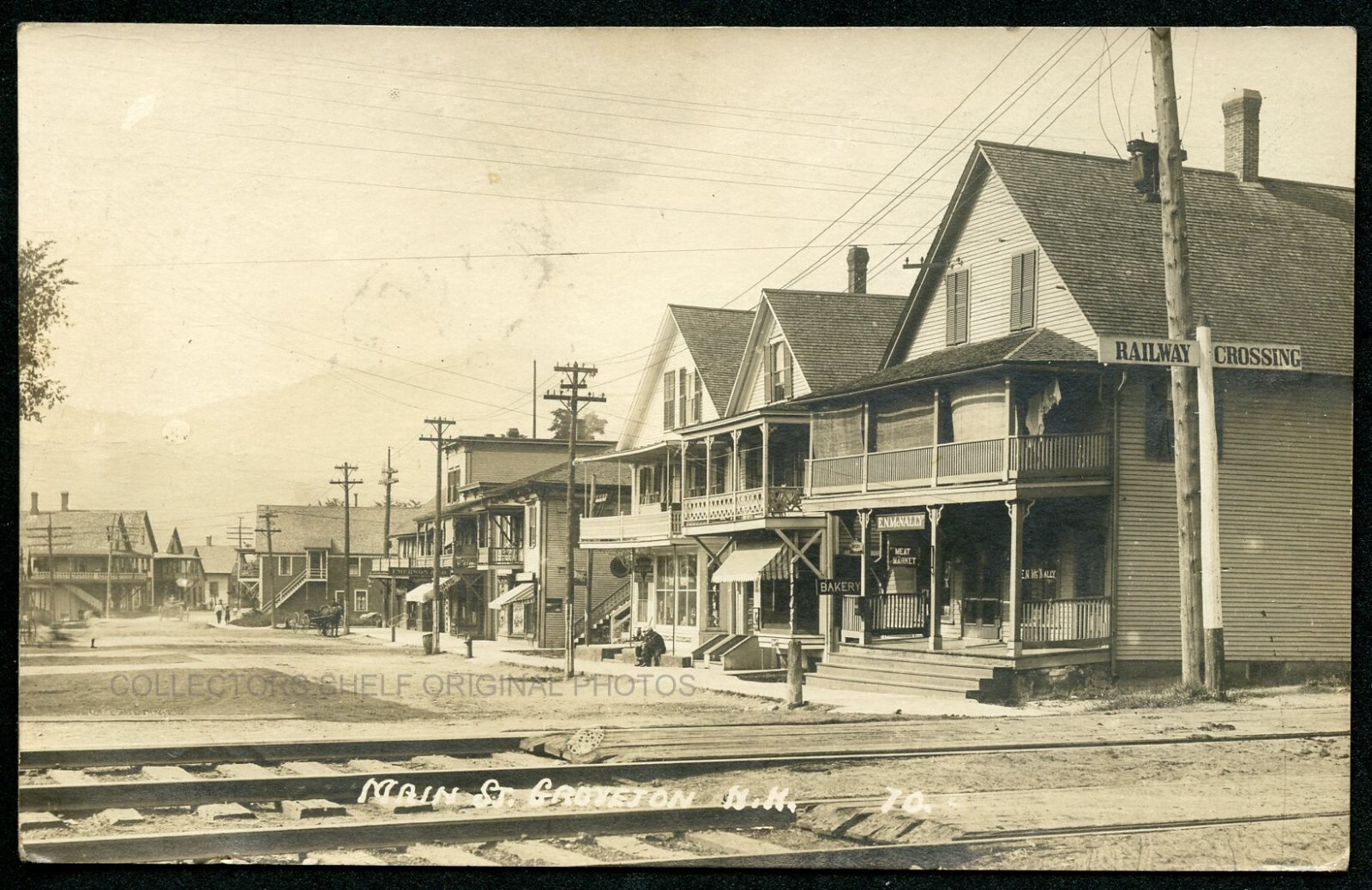 GROVETON NEW HAMPSHIRE - NH - MAIN STREET - 1921 RPPC RP Photo Postcard ...