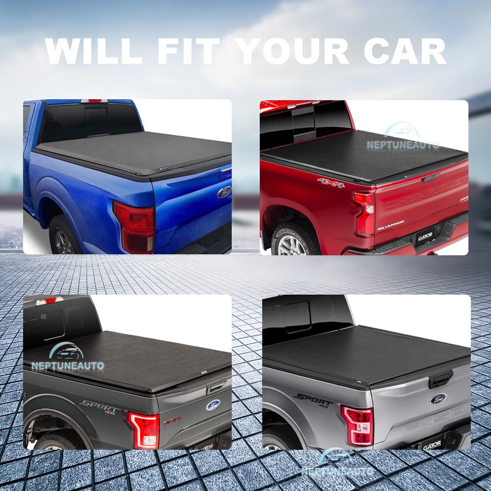 6FT Truck Bed Tonneau Cover for 1993-2004 Ford Ranger Flareside Roll up ...