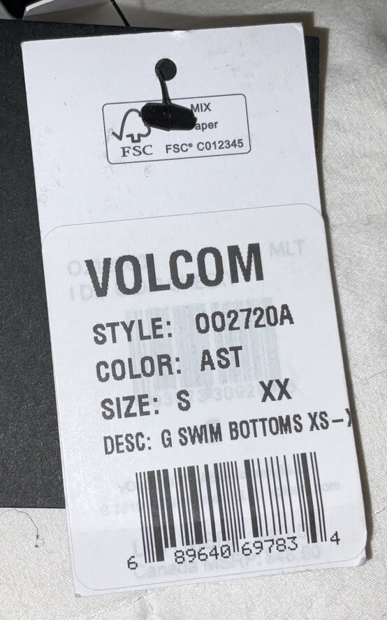 VOLCOM Women Small Pink Yellow Orange SKIMPY Swim Bikini Bottoms I DIP ...