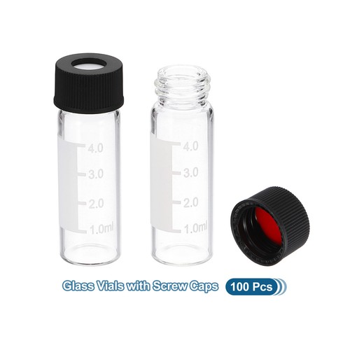 4ml Autosampler Vial, 100 Pack HPLC/GC Vials 9-425 Lab Clear Vials Sample Vial | eBay