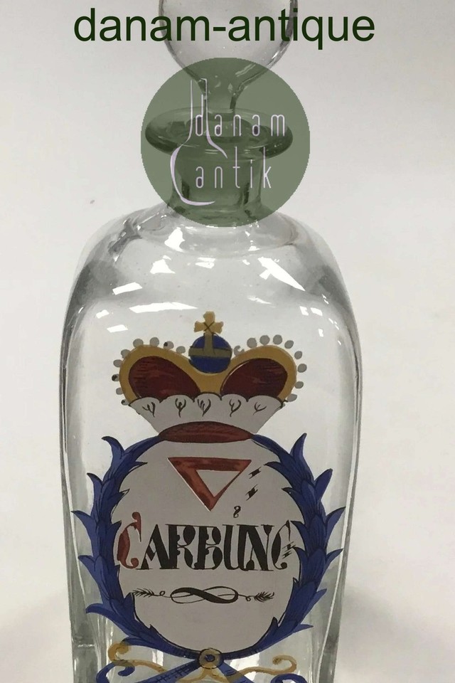 Holmegaard Apotekerflasken, jar with text CARBUNC from 1991 | eBay