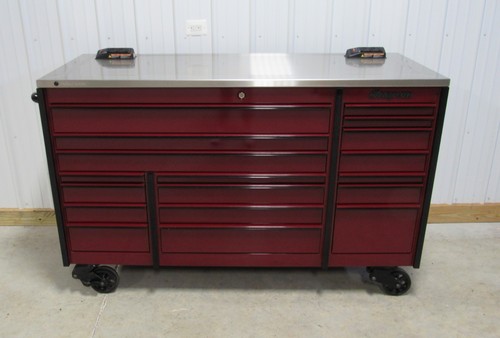 Snap On Cranberry & Black Trim KTL1023 72" Master Series Toolbox ...