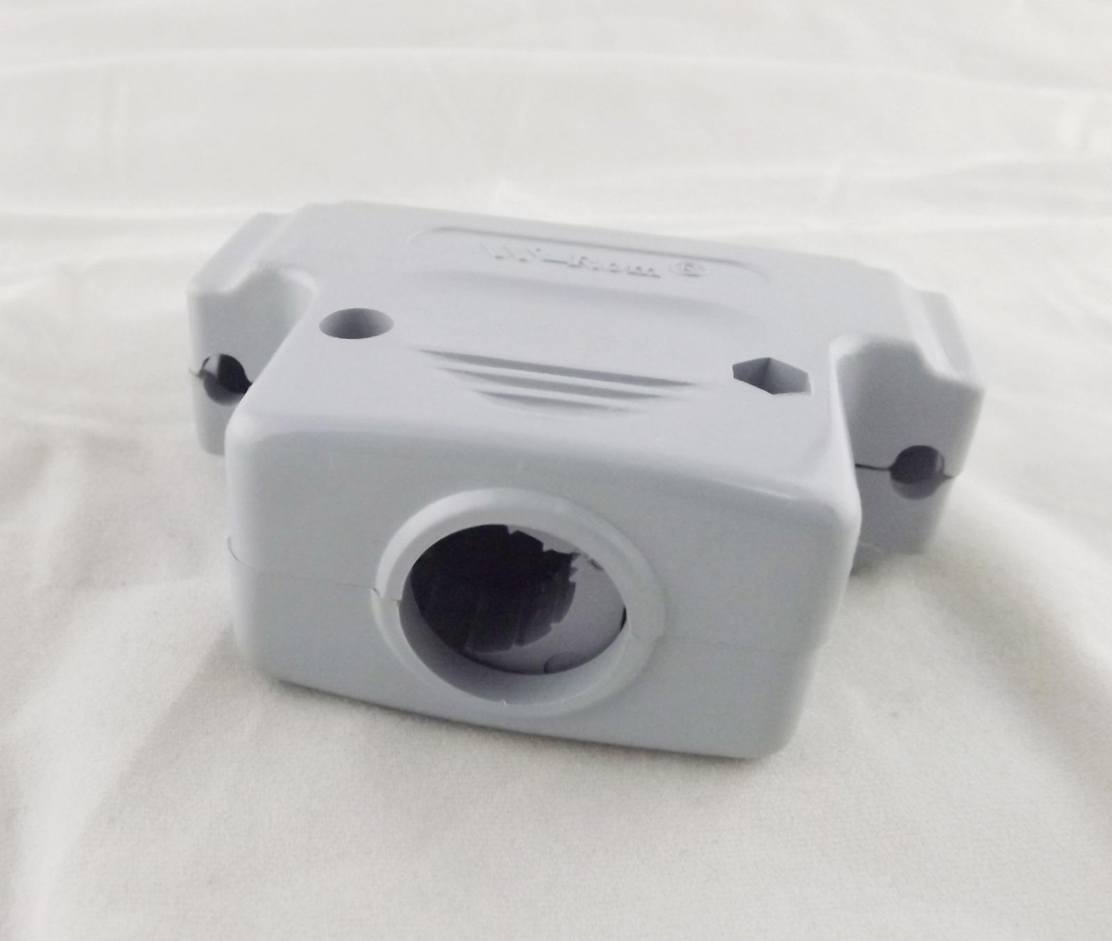 10pcs DB50 Male 50 Pin 3 Rows D-SUB Connector Grey Plastic Hood Cover ...