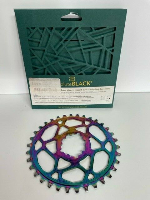 CHAINRING ABSOLUTEBLACK OVAL DIRECT BOOST148 34T OIL-SLICK | eBay