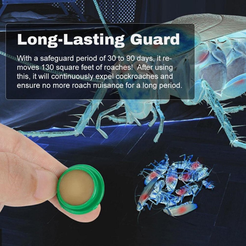 Stations For Small & Large Roaches Natural Cockroach Repellent Roach ...