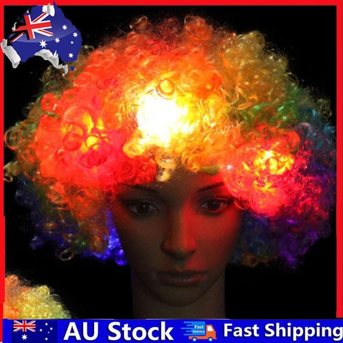 LED Light Clown Headdress Elastic Fan Headgear Photo Props for Party ...