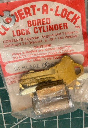 Sc1 Schlage Keyway From AWI Brass Convert A Lock For Rekey Knob Dead ...