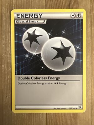 Double Colorless Energy - 130/146 - Uncommon MP, English Pokemon XY ...