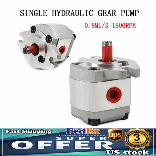 Hydraulic Gear Pump Flat Keyed Shaft SAE Flange Mounting Mini High ...