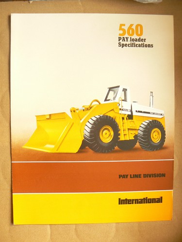 PAYLOADER 560 INTERNATIONAL IH Mac Cormick TP Bulldozer Tractor ...