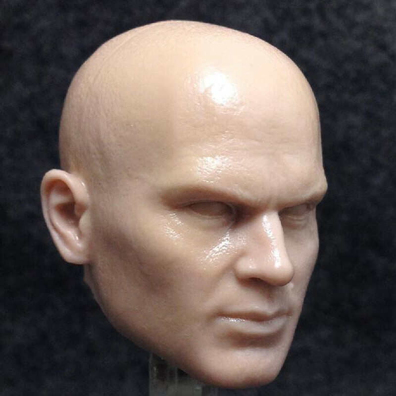 Blank Hot 1/6 Scale Shooting Game Hitman Code 47 Head Sculpt Unpainted ...