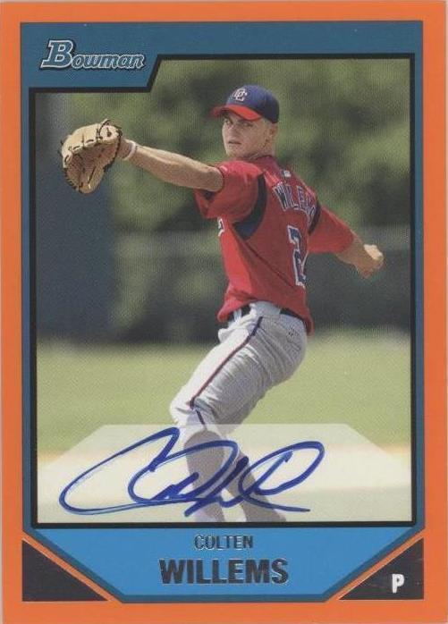 2007 Bowman - Prospects Colton Willems #BP125 Orange /250 (AU, RC) for ...