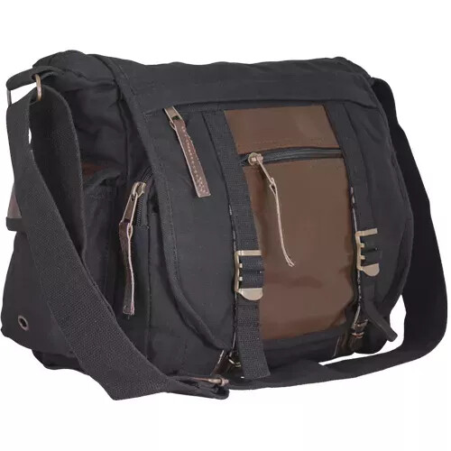 Deluxe Concealed-Carry Messenger Bag - Vintage Black | eBay