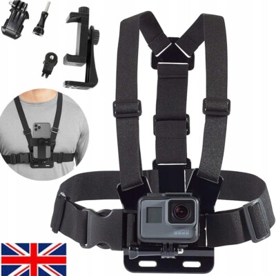 Body Chest Strap Harness For GoPro Mount Support GoPro Hero Sports ...