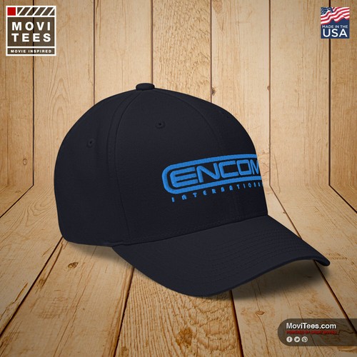 Encom Cap Black Unisex Baseball Cap Embroidered Tron Legacy Fan Art ...