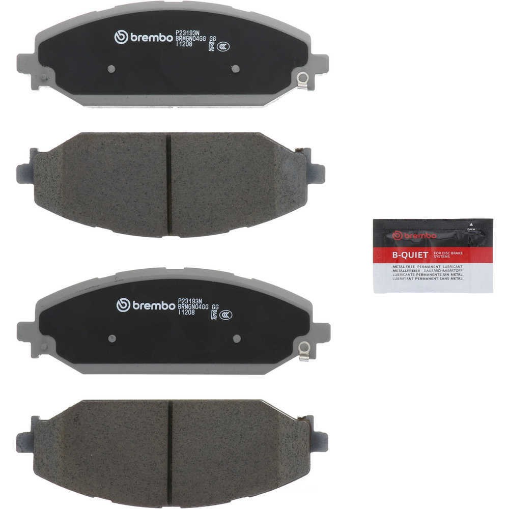 Disc Brake Pad Set-Premium NAO Ceramic OE Equivalent Pad fits 19-22 Ram ...
