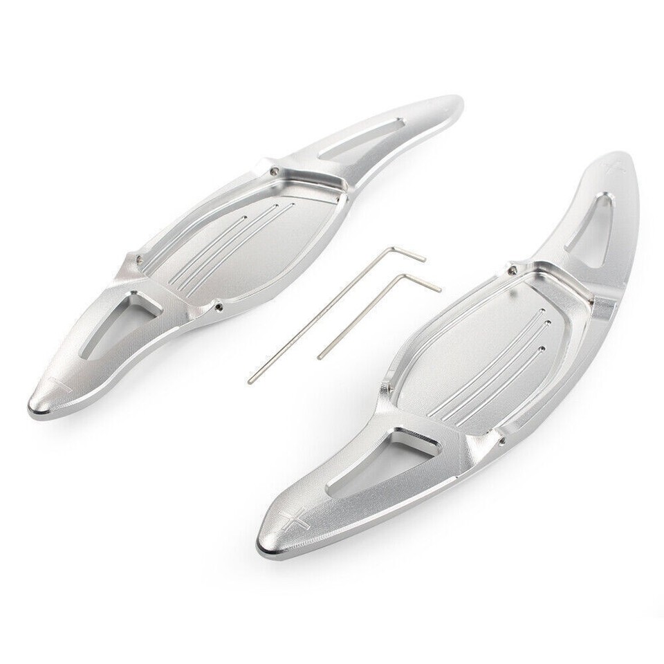 2x Steering Wheel Shift Paddle Shifter Extension Fit Audi R8 RS3 RS4 ...